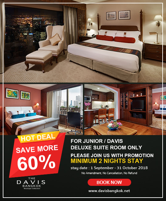 Minimum 2 Nights Stay - The Davis Bangkok Hotel The First Boutique Hotel